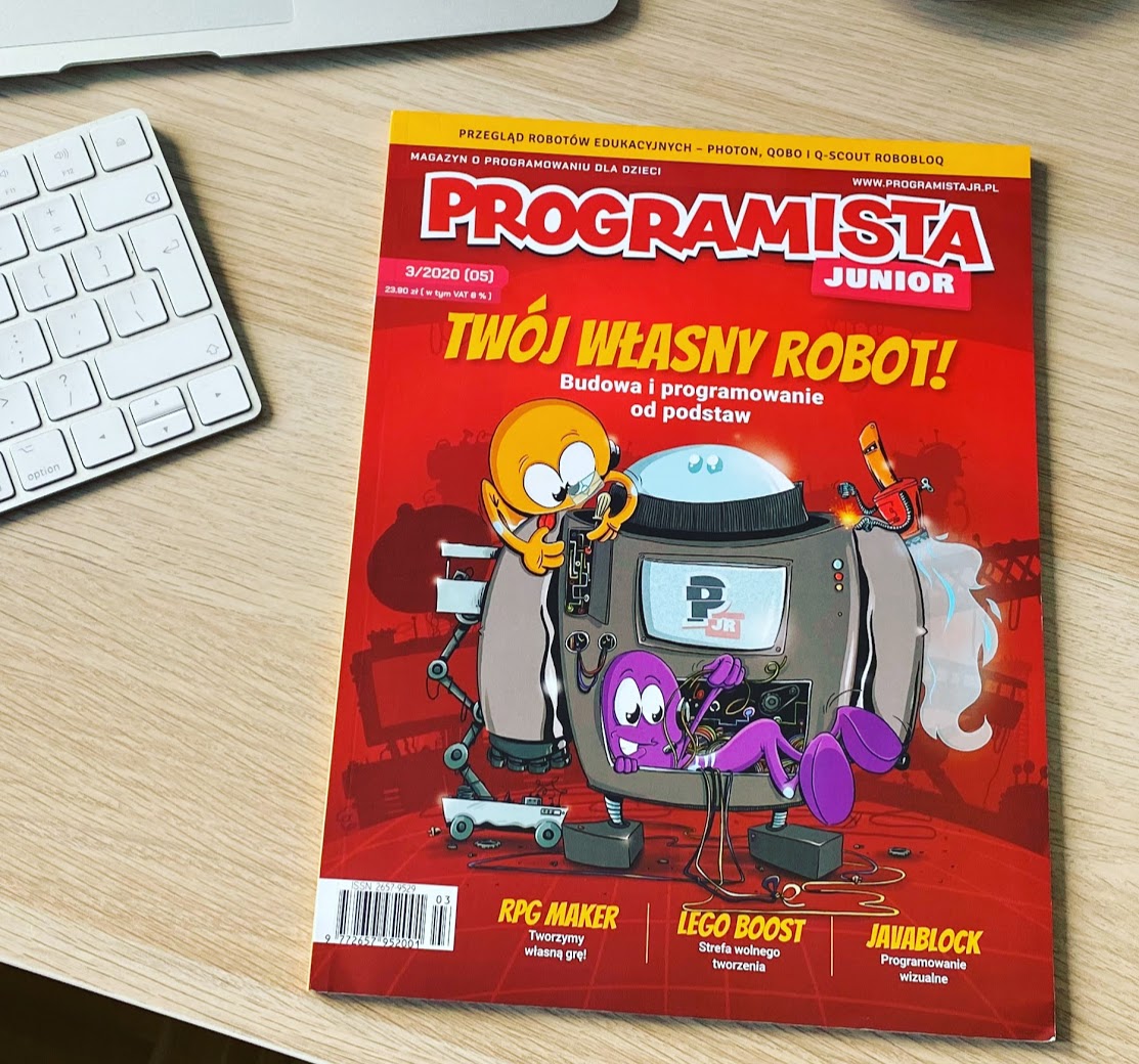 Programista Junior 5 – przegląd nowego numeru magazynu o programowaniu dla dzieci | Signum Temporis